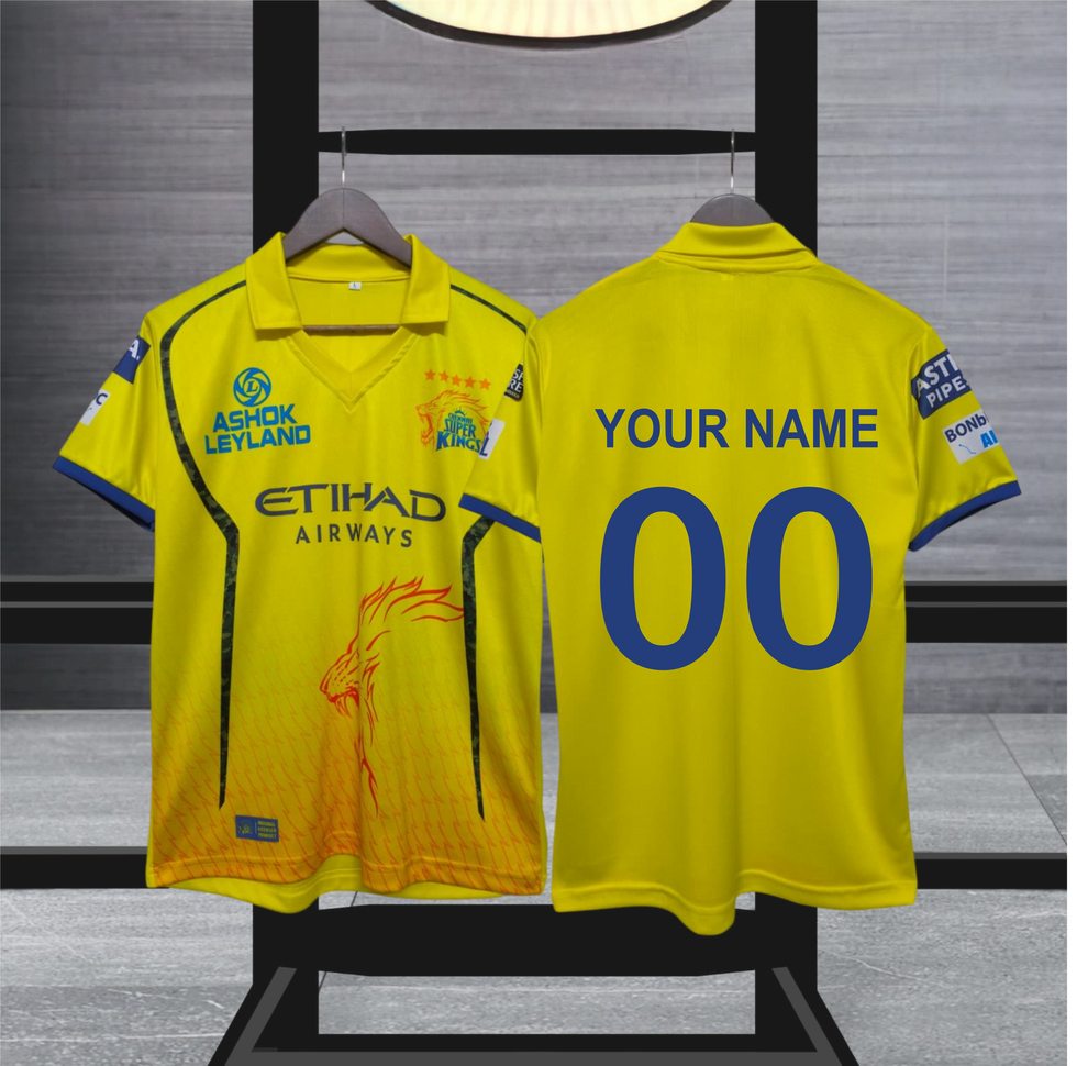 CSK 2026 Edition: Premium Customized Fan Jersey – Jerseys Emporia